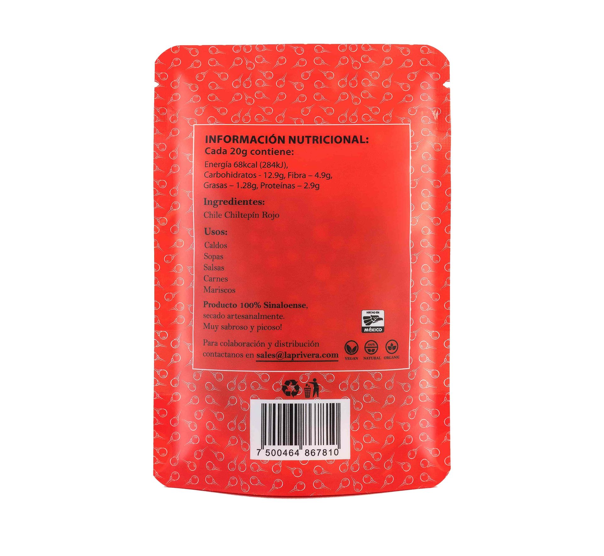 Chile Chiltepín 3 Pack La Privera